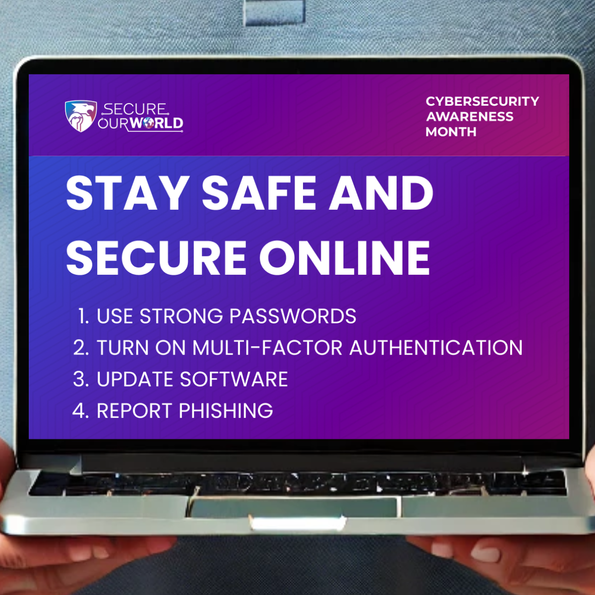 Cybersecurity Awareness Month: Four Easy Ways to Stay Safe Online from CISA